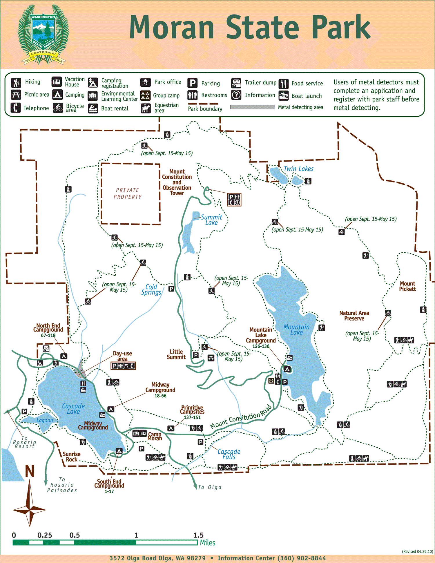 Moran State Park Map – Moran State Park